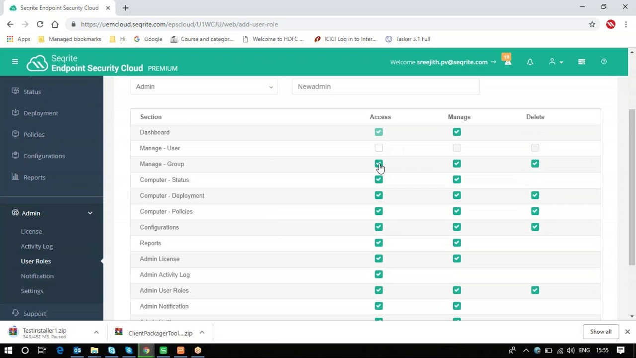 Seqrite EPS Cloud - How to add New User Roles? - YouTube