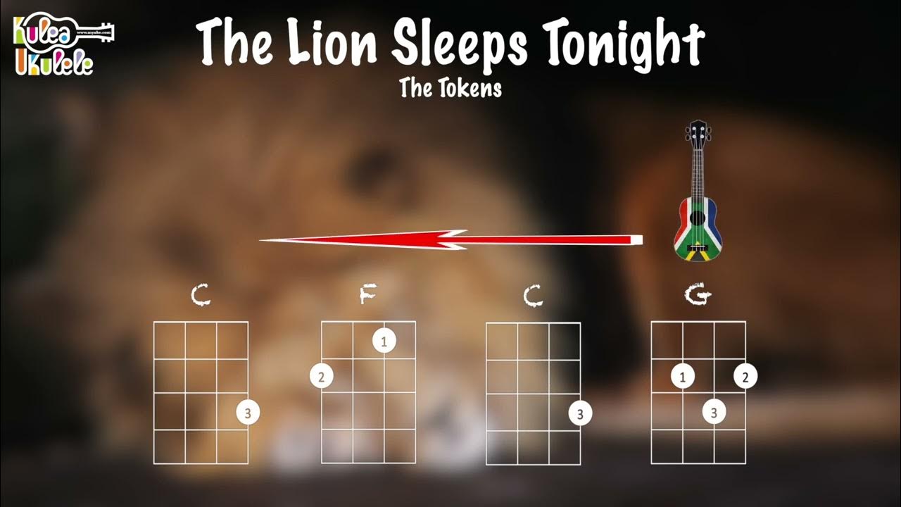 The Lion Sleeps Tonight by The Tokens - Ukulele play along (C, F, G ...