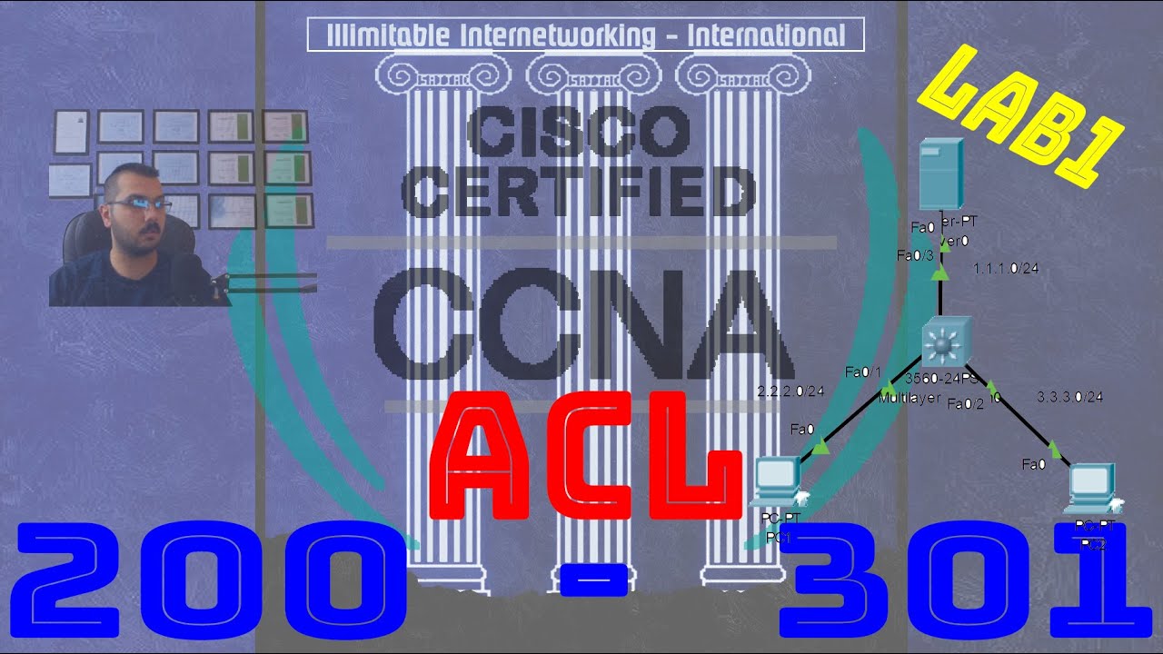 62 - CCNA 200-301 - CH5: ACL - LAB1 Standard ACL - YouTube