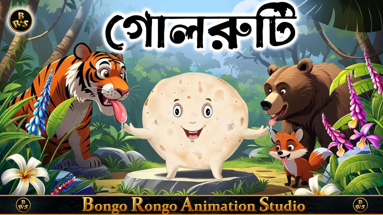 গোল রুটি || Gol Ruti || Bangla Cartoon || Fairy Tales || Rushdesher ...
