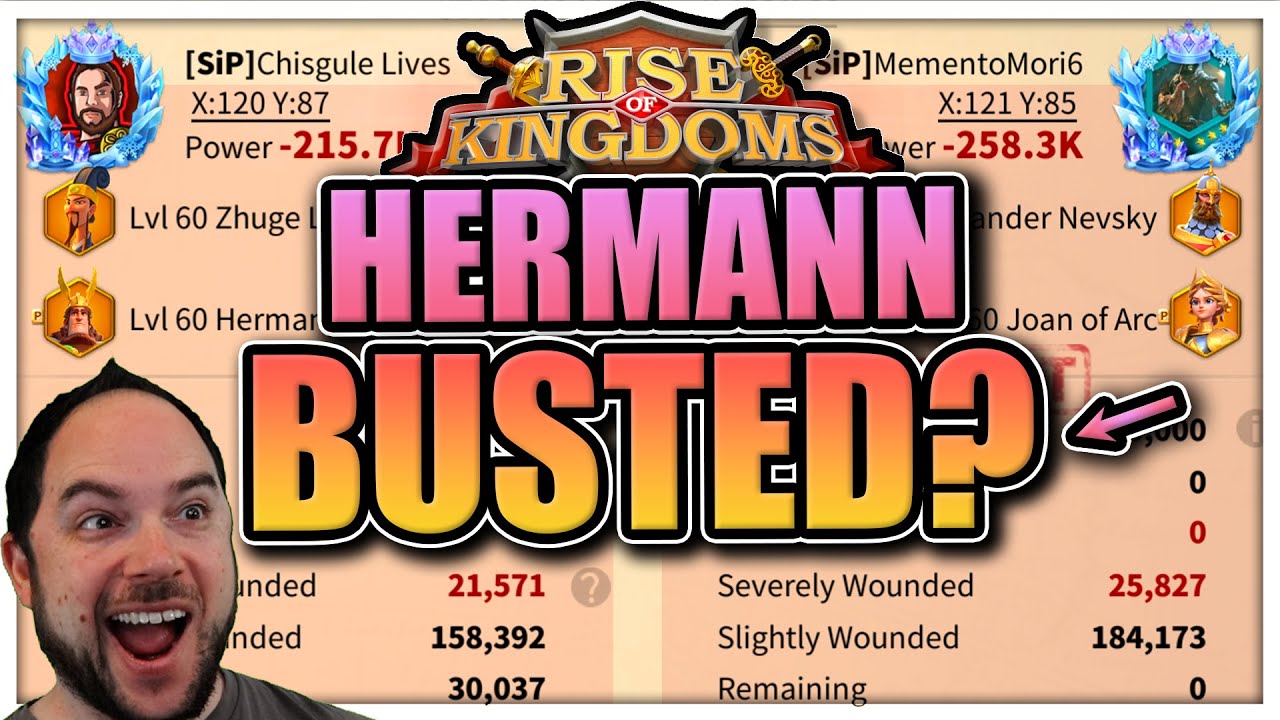 Hermann Prime Test Results [loses duels; wins KvK] Rise of Kingdoms ...