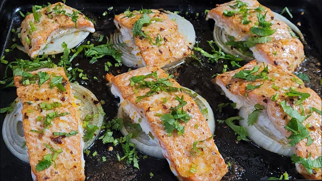 Salmon fish fillet recipe. It's super easy and delicious 😋 - YouTube