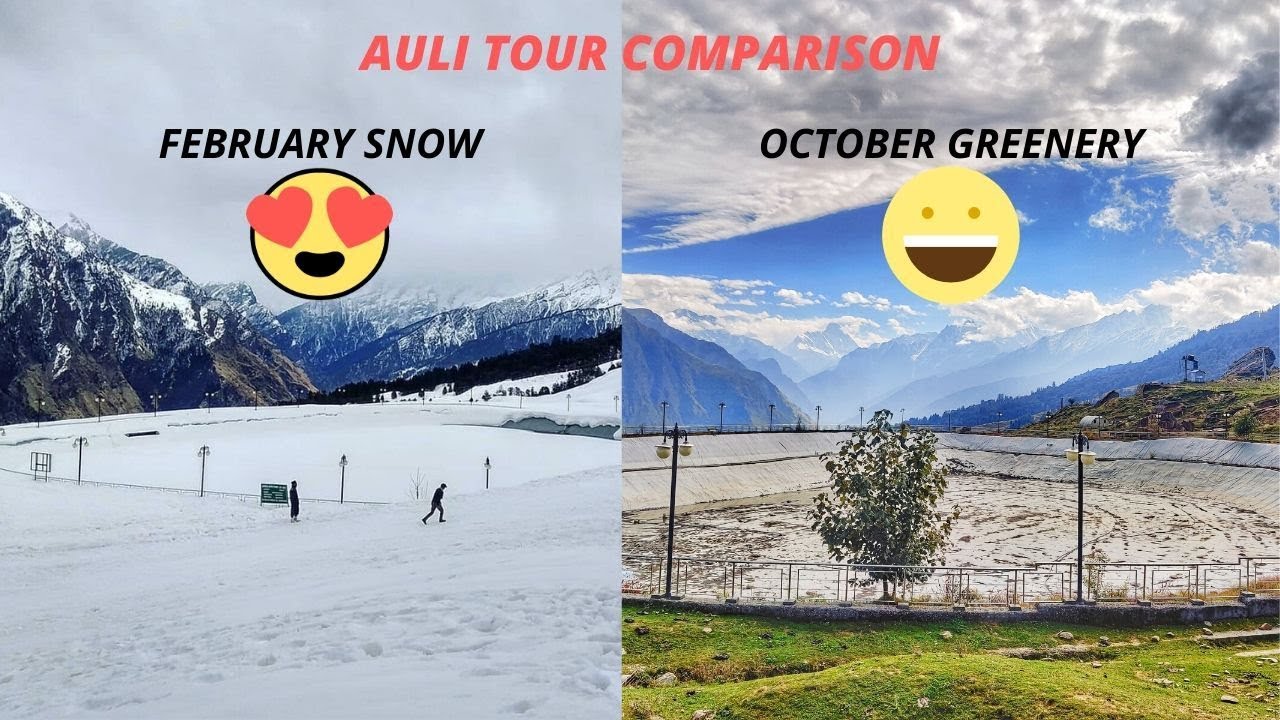 Auli Trip In October|Gorson Bugyal Trek|Travel Details with Budget|Snow ...