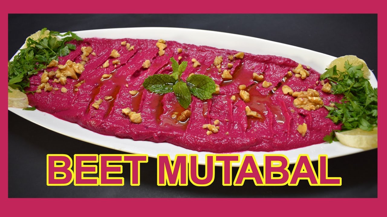 How to Make a Beet Mutabbal Syrian Recipe Mutabbal Recipe - step by ...