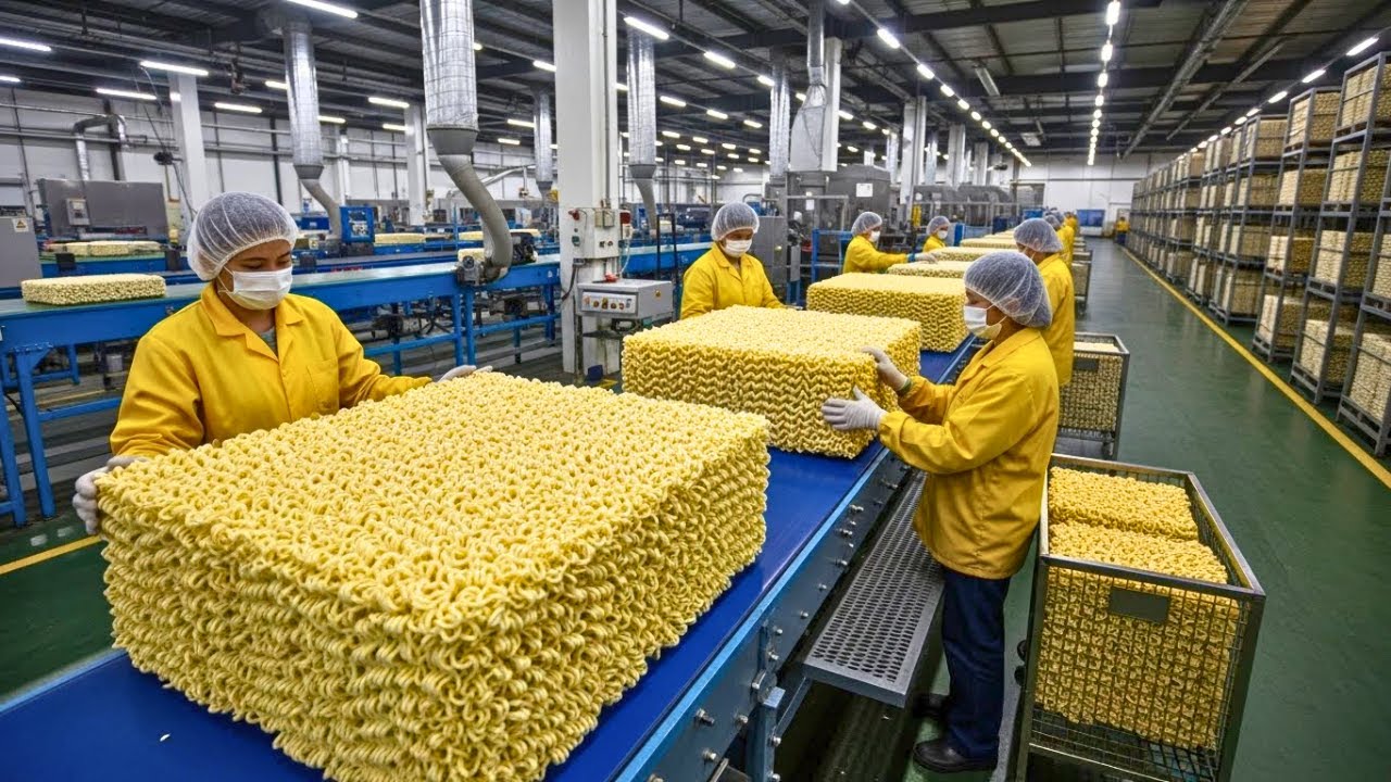 Inside the Instant-Noodle Factory: From Wheat Flour to Packaged Instant ...