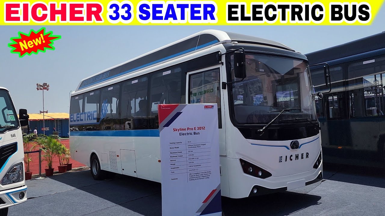 Eicher Electric Bus | Skyline Pro E 3012 | Price Mileage Specifications ...