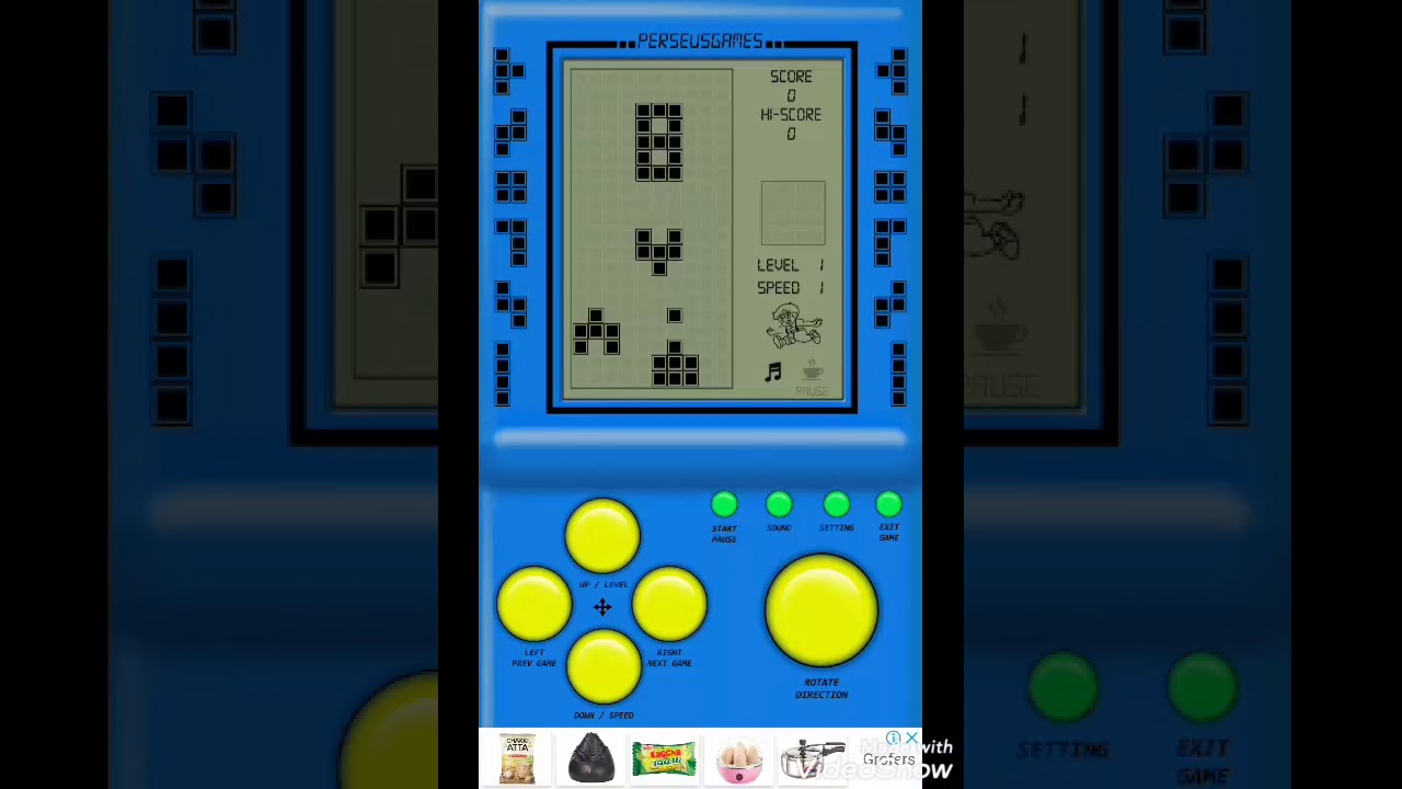 Video Game 90's Brick Game - YouTube