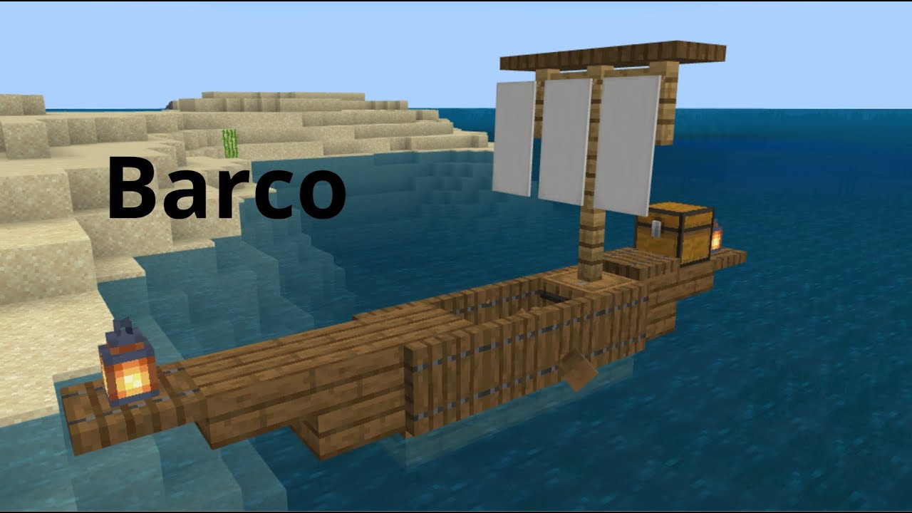 Como fazer um barco no Minecraft - YouTube