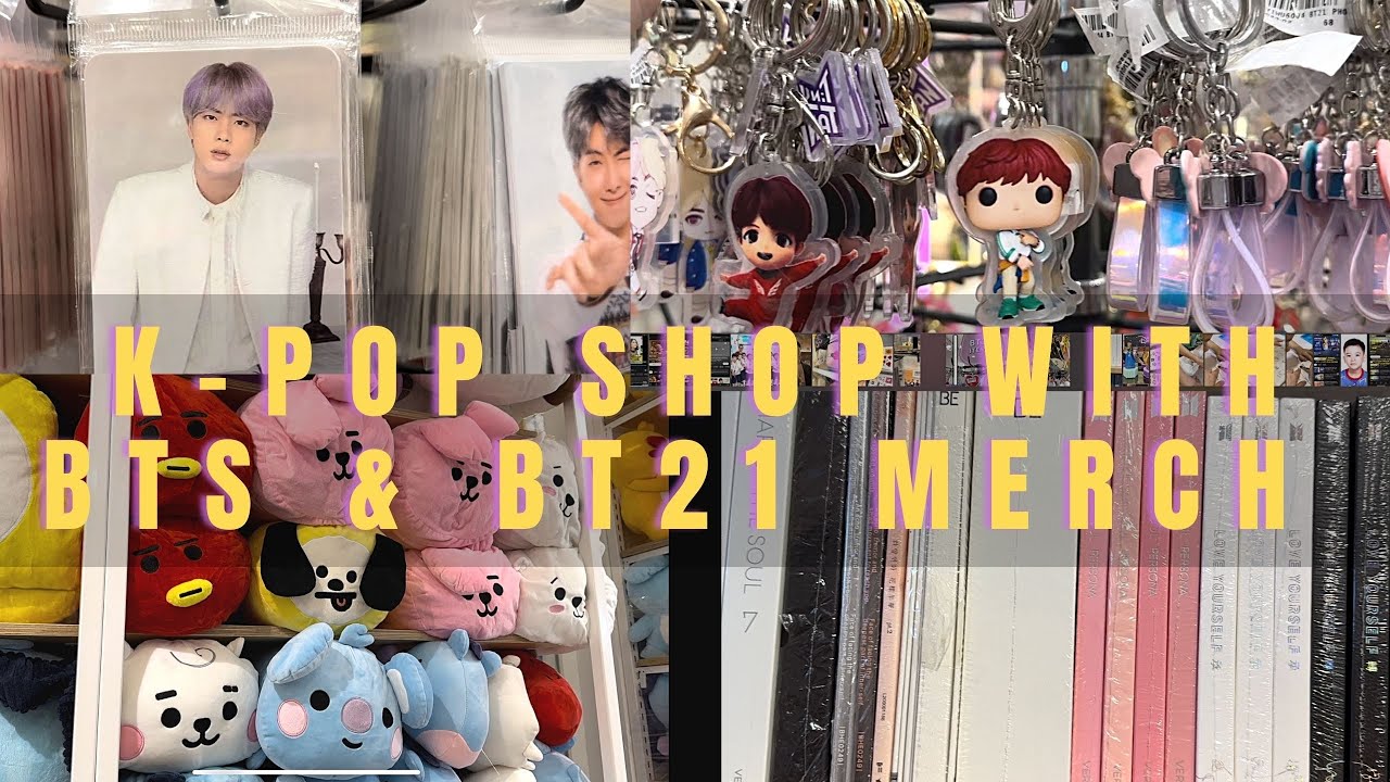 SPOTTED: K-Pop Shop with BTS Merch #bts #trending #kpop - YouTube