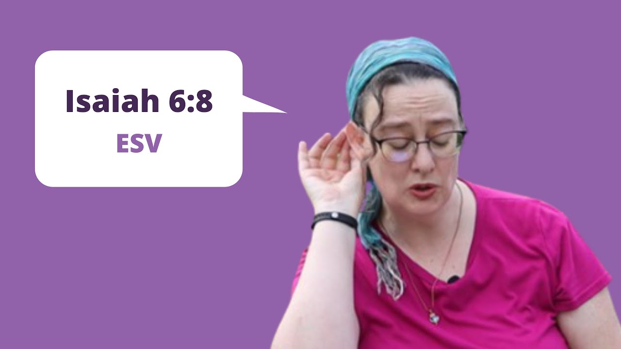 Memorize Isaiah 6:8 ESV with Motions & Pictures (Bible Drill Blue Cycle ...