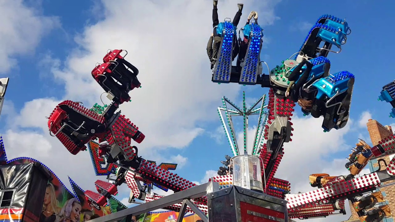 Dane crows extreme off ride stokesly funfair 2018 - YouTube