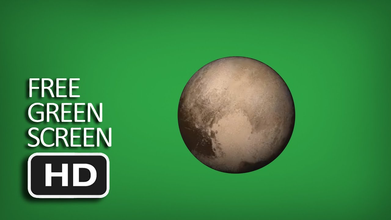 Free Green Screen - Spinning Pluto - YouTube