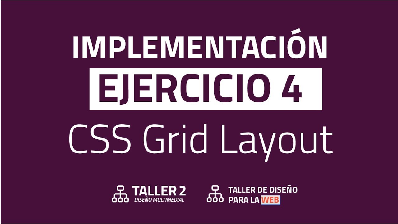 Implementación TP1 Ejercicio 4 CSS Grid Layout - YouTube