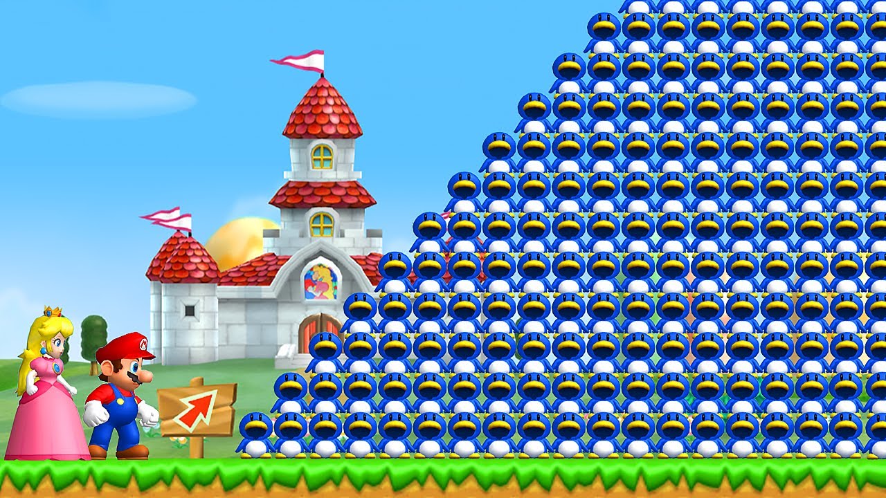 Can Mario & Peach collect 999 Penguin Suits in New Super Mario Bros ...