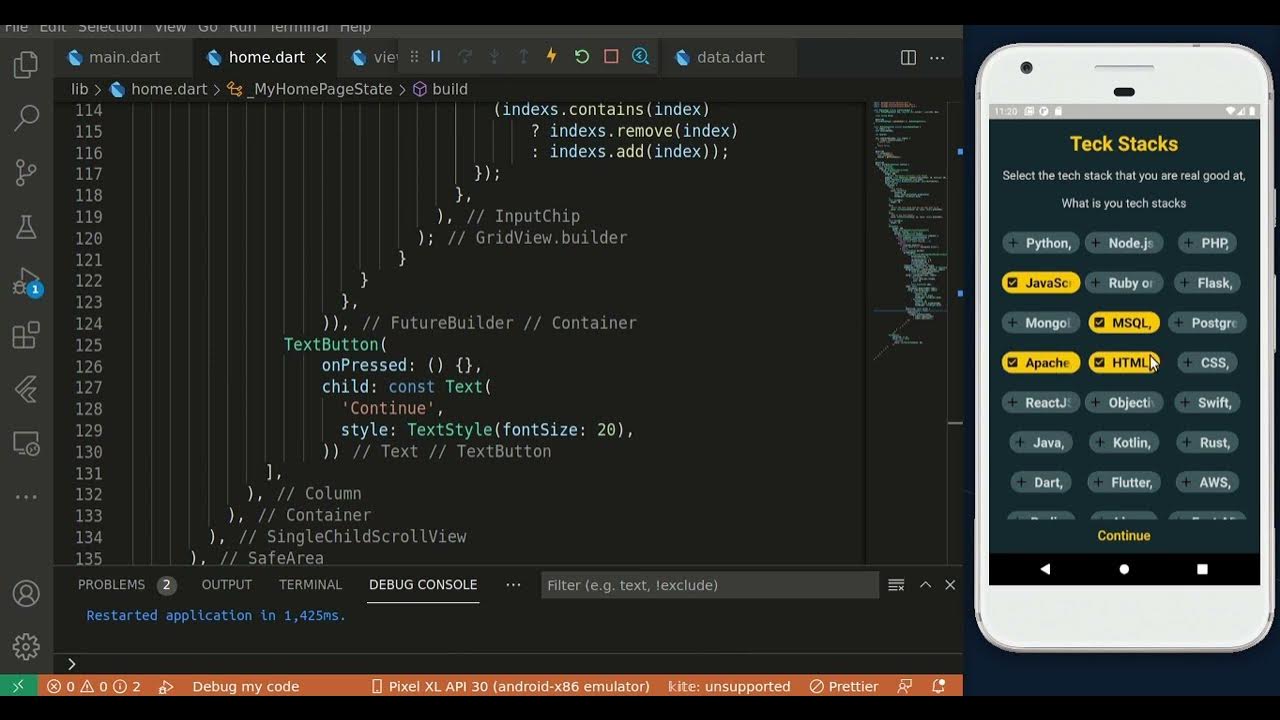 Multiple selection in flutter - YouTube
