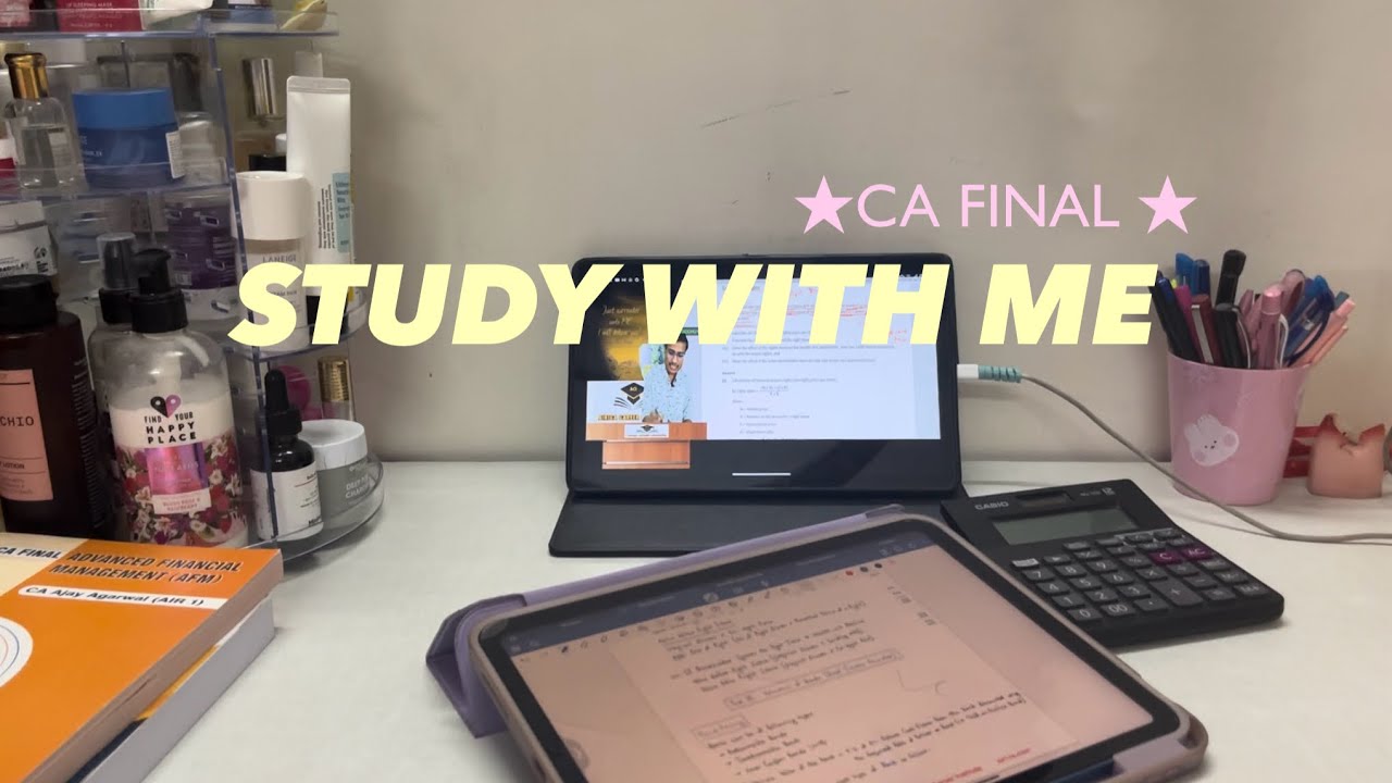 Day 3 live study with me at night for CA Exams - YouTube