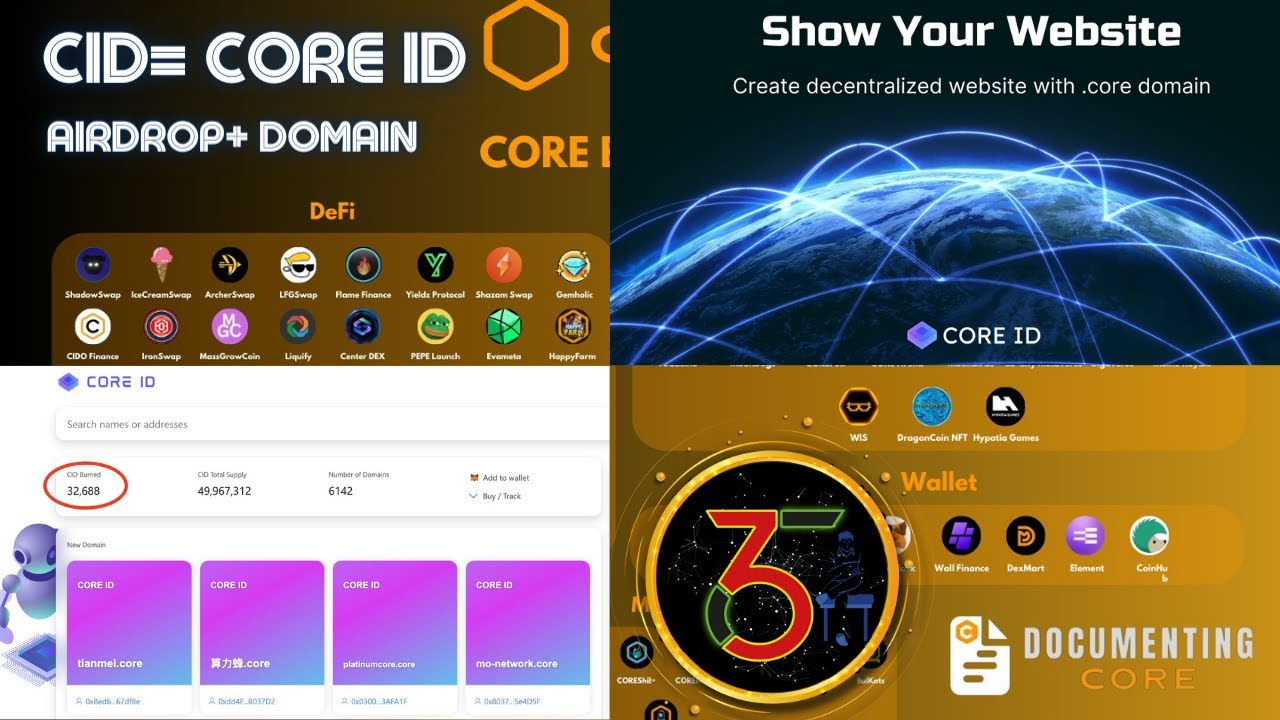 CORE ID= CID TOKEN- FREE DOMAIN | কোর আইডি = সিআইডি টোকেন এয়ারড্রপ ...