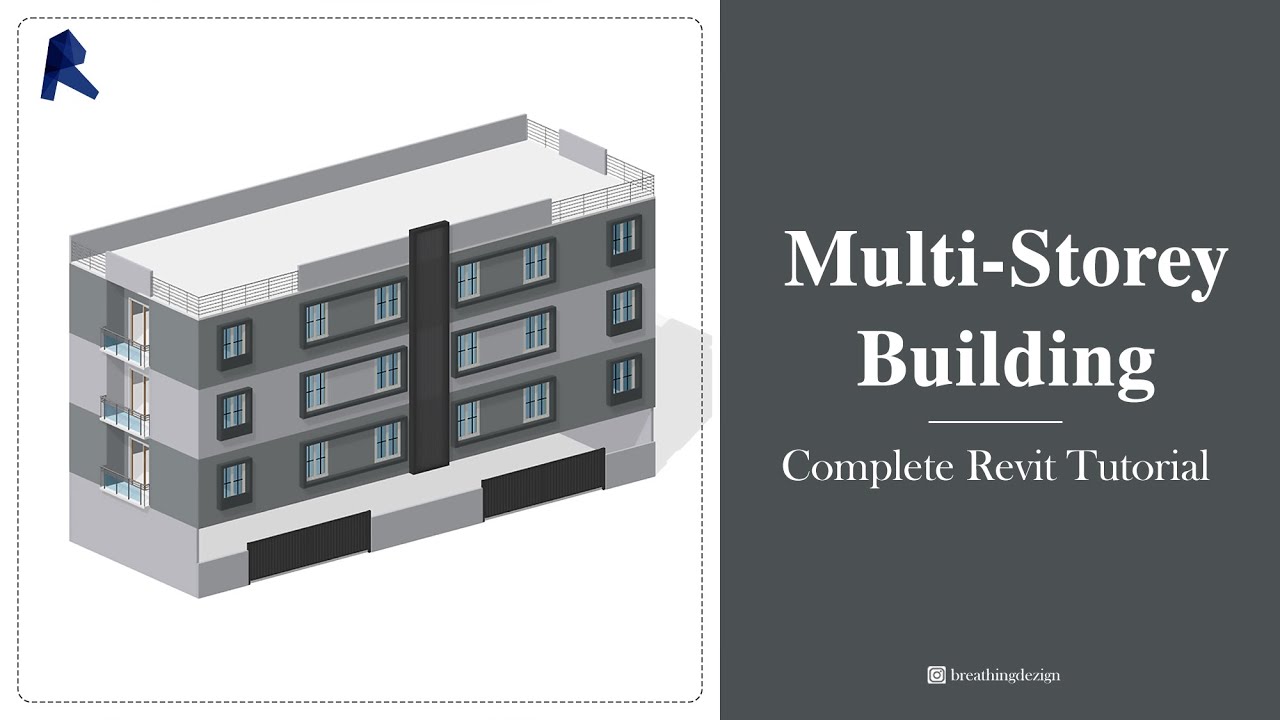How to model a Multistorey Building in Revit (Tutorial) - YouTube