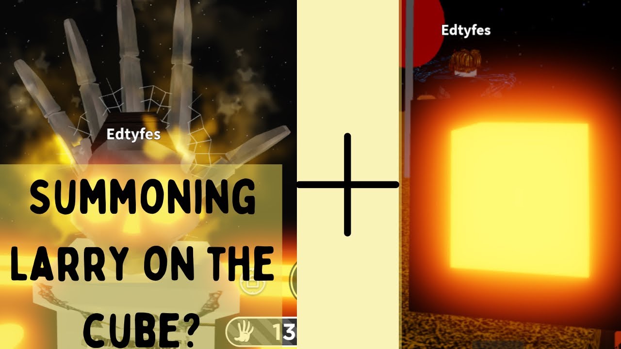 Slap battles roblox - What if I summon Larry on the cube?!? - YouTube