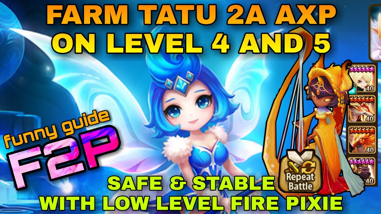 F2P TATU 2A - FIRE PIXIE 2A TEAM LEVEL 5 SUMMONERS WAR SW - YouTube