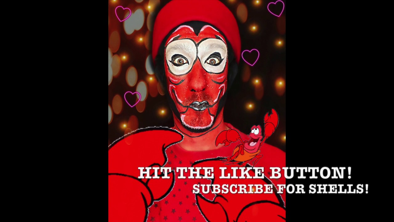 Sebastian Make-up from Disney's The Little Mermaid! - YouTube