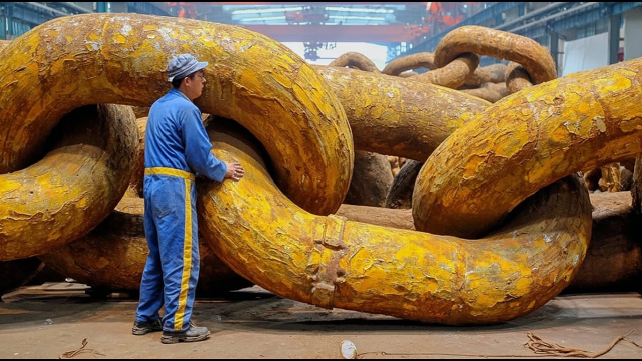 How LARGE CHAIN Is Made. How the World’s Biggest Industries Cast ...