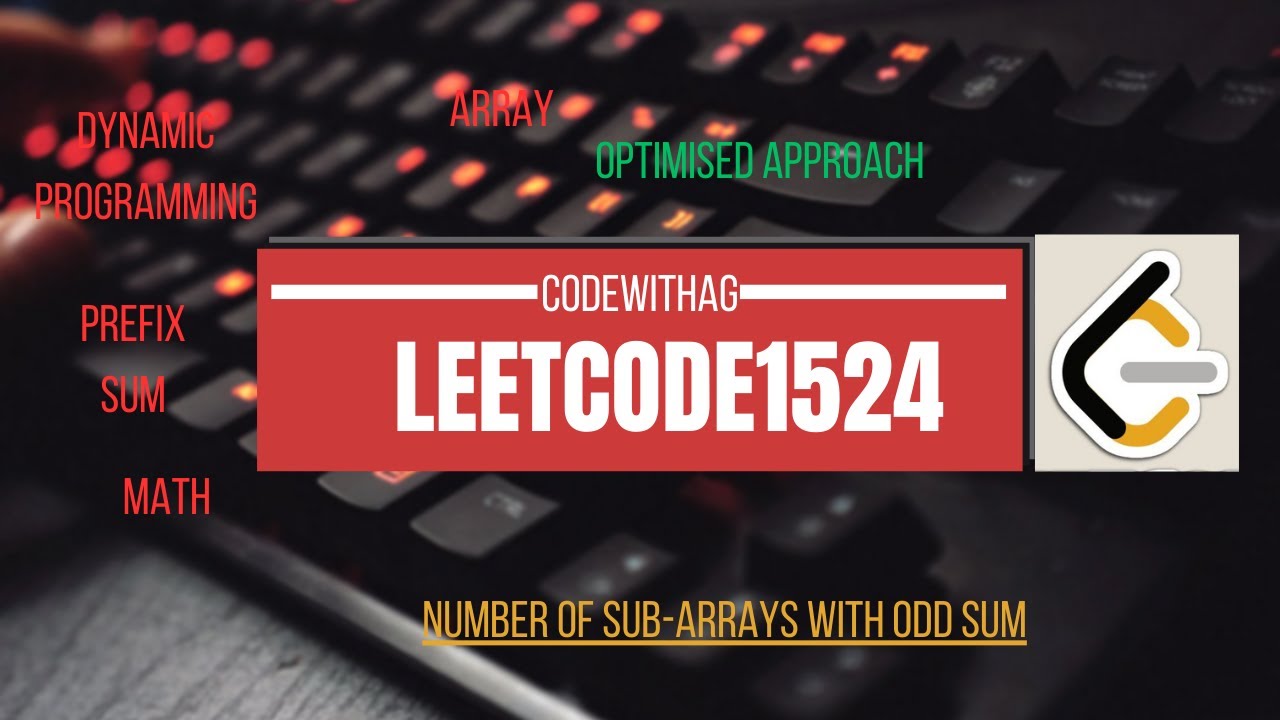 Leetcode Question1524 Number Of Sub Arrays With Odd Sumc Python 6960