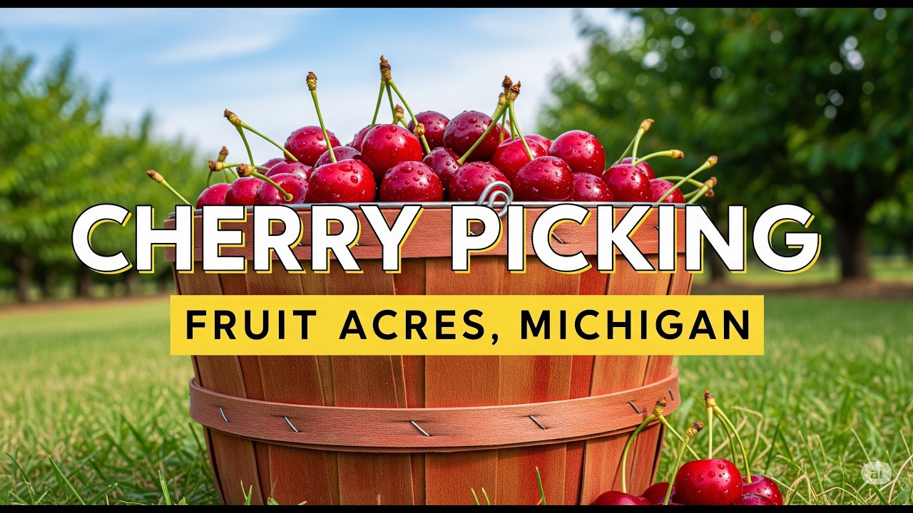 Picking the Best Cherries in Michigan at Fruit Acres - YouTube