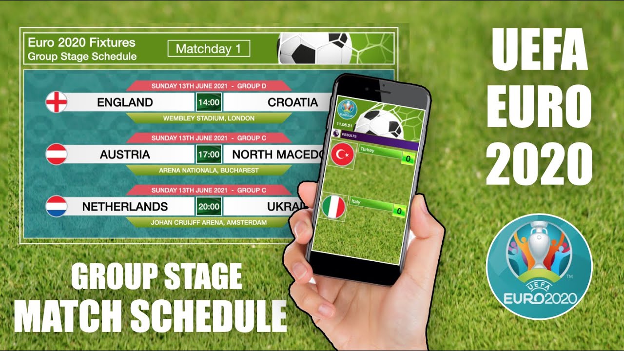 UEFA Euro 2020 - Group Stage Match Schedule - YouTube