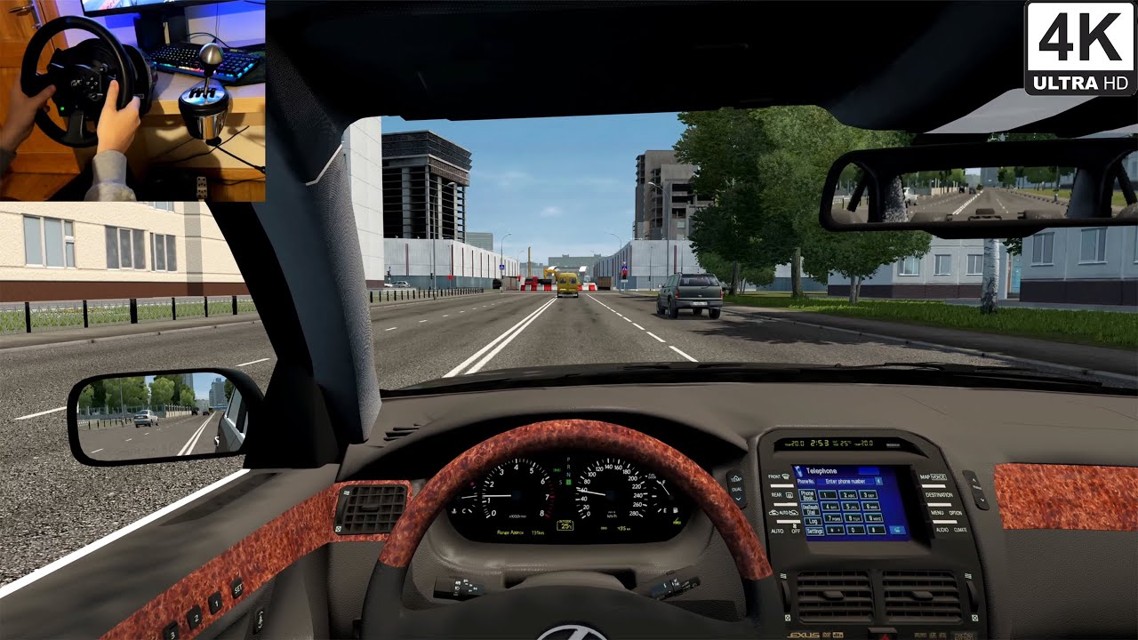 City Car Driving - Lexus LS430 2004 | Thrustmaster T300RS gameplay ...