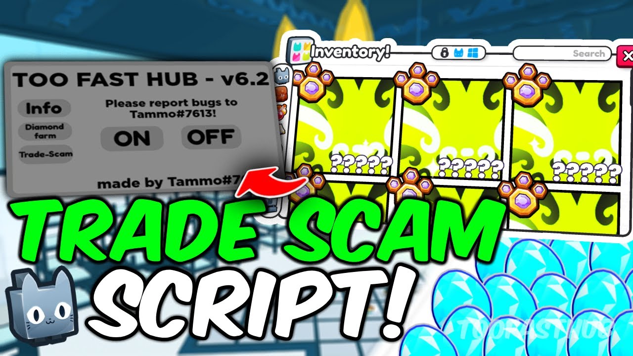 TRADE SCAM SCRIPT 🔥 PET SIMULATOR 99 - YouTube