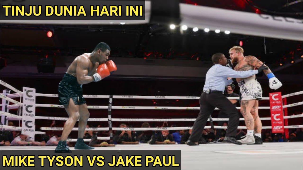 TINJU DUNIA HARI INI MIKE TYSON VS JAKE PAUL - YouTube