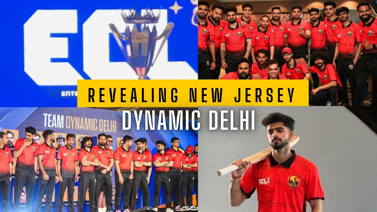 ECL season 2 || REVEALING NEW JERSEY|| DYNAMIC DELHI #cricket #ecl # ...