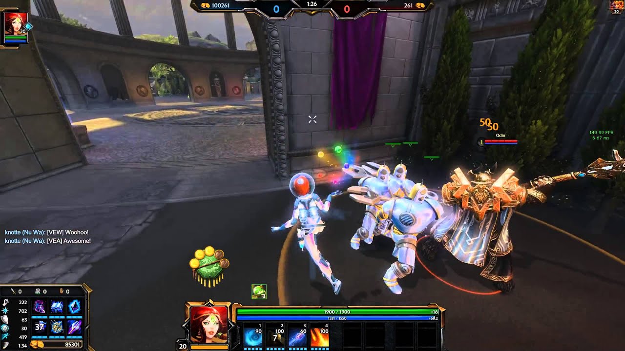 Smite Skin Showcase - Nu Wa Nu Horizons - YouTube