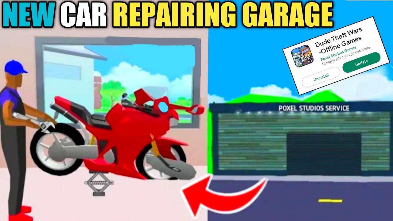 NEW CAR REPAIRING GARAGE | DUDE THEFT WARS | SASTI GTA 5 | TRACE GAMERZ ...