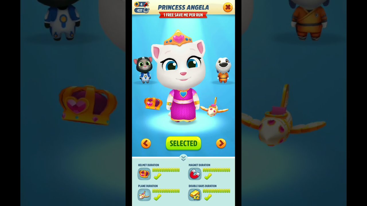 Talking Tom Gold Run PRINCESS ANGELA - YouTube