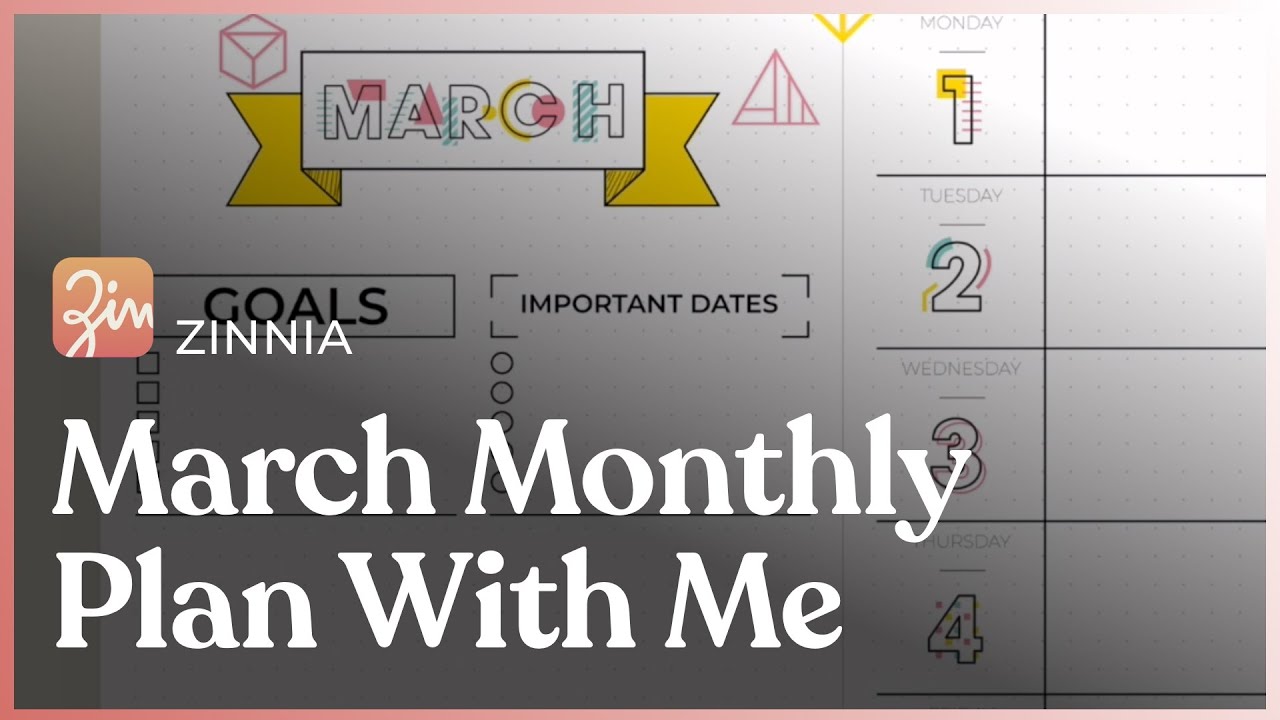 March Monthly Plan With Me | @markyourpages - YouTube