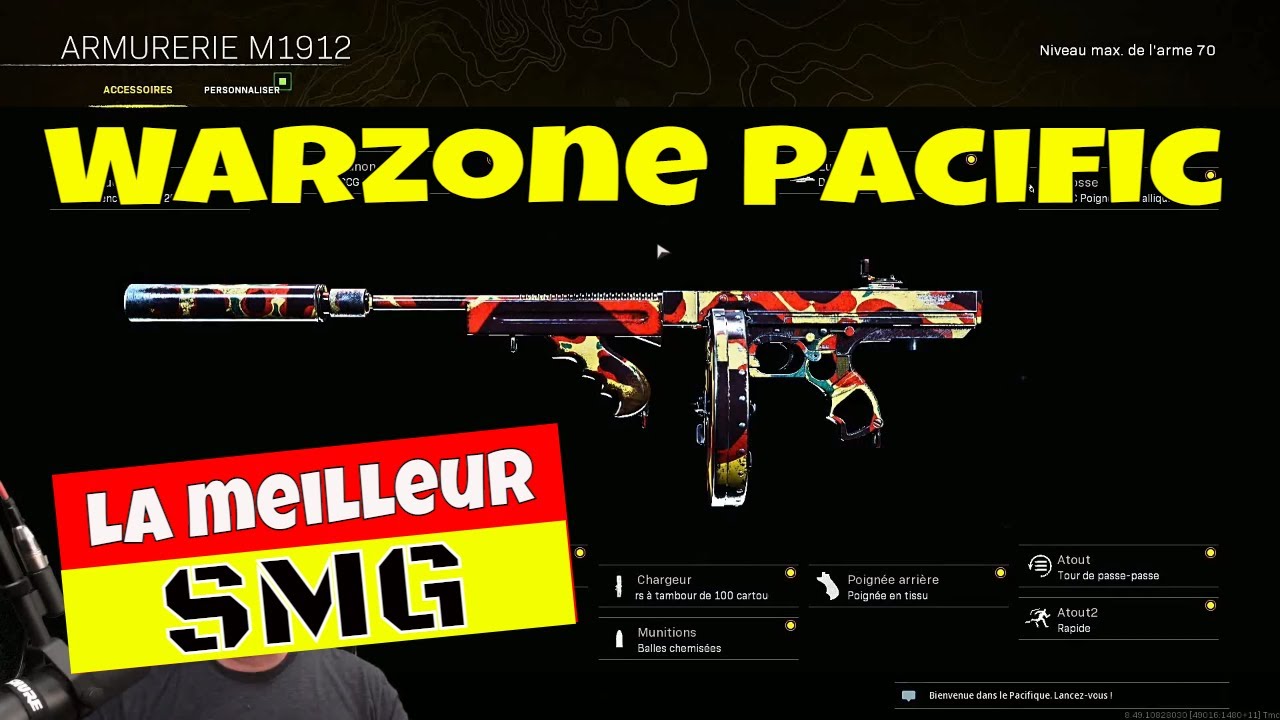 Warzone Pacific M1912 best SMG - YouTube