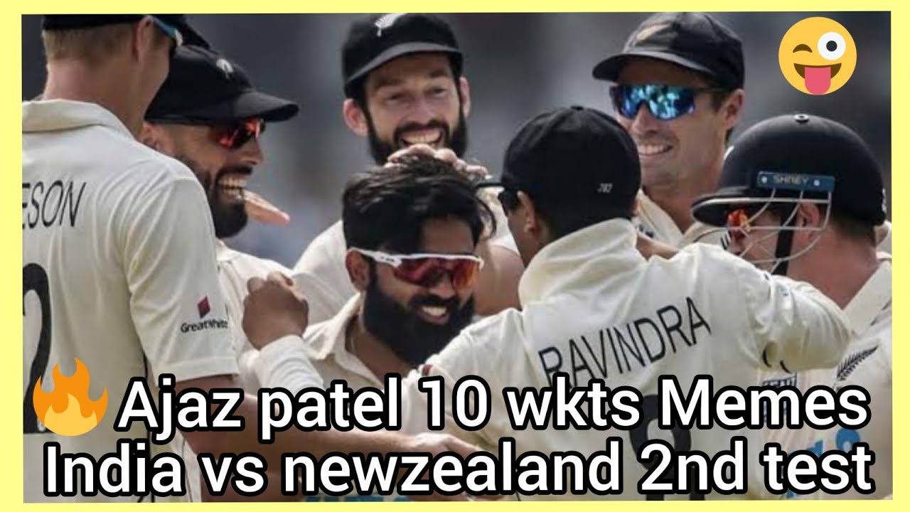 ajaz patel wicket memes | ajaz patel take all 10 wickets | ind vs nz ...