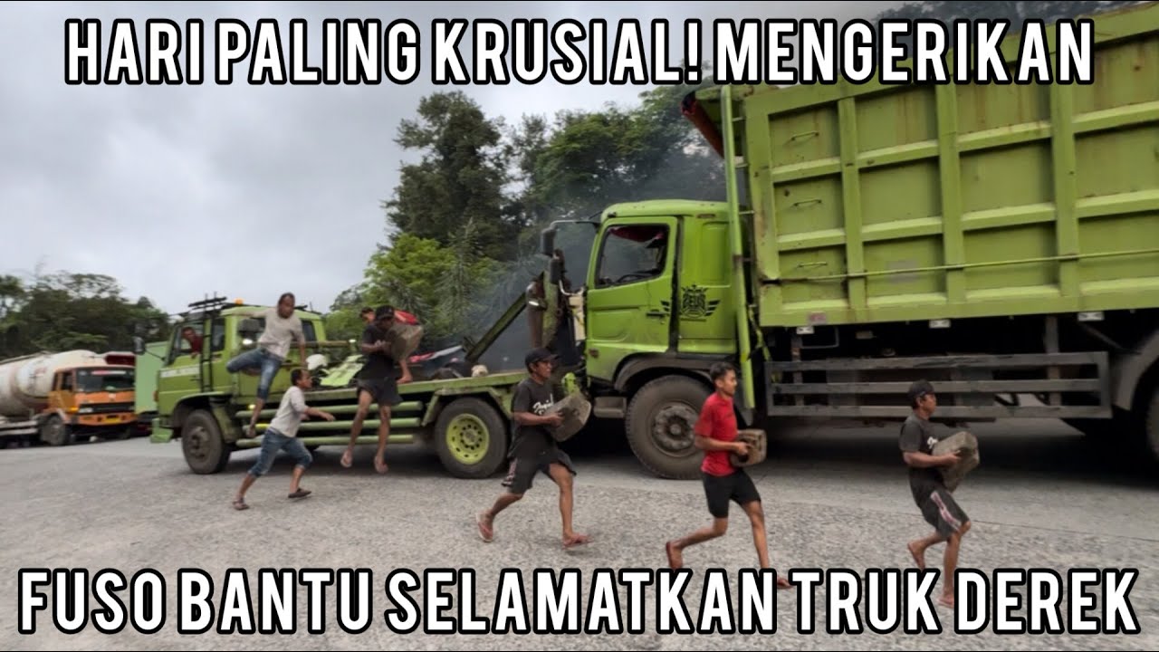 Mengerikan, Hari Paling Krusial Fuso Bantu Selamatkan Truk Derek & Dump ...