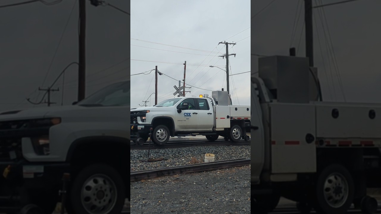 CSX High Rail hops on the RF&P and heads SB on 2! #csx #highrail - YouTube