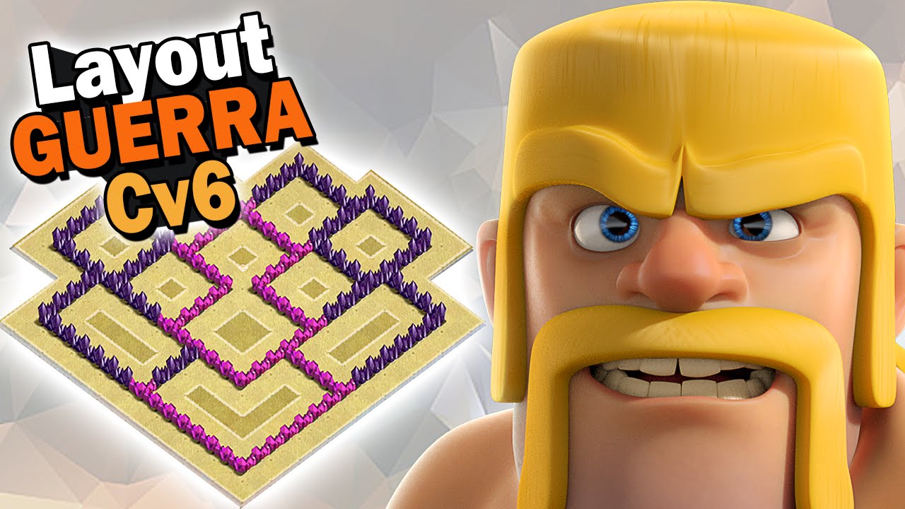LAYOUT CV6 DE GUERRA - BRUTO - CLASH OF CLANS - YouTube