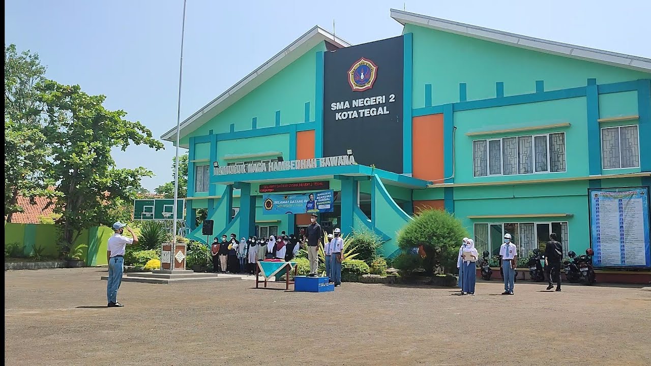Upacara Memperingati HUT RI Ke 76 SMA Negeri 2 Tegal - YouTube