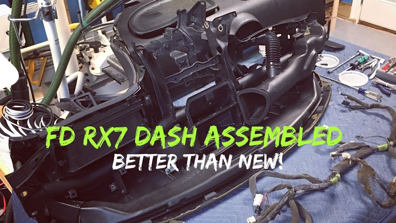 FD RX7 Dash Cleanup, Repairs and Assembly - YouTube