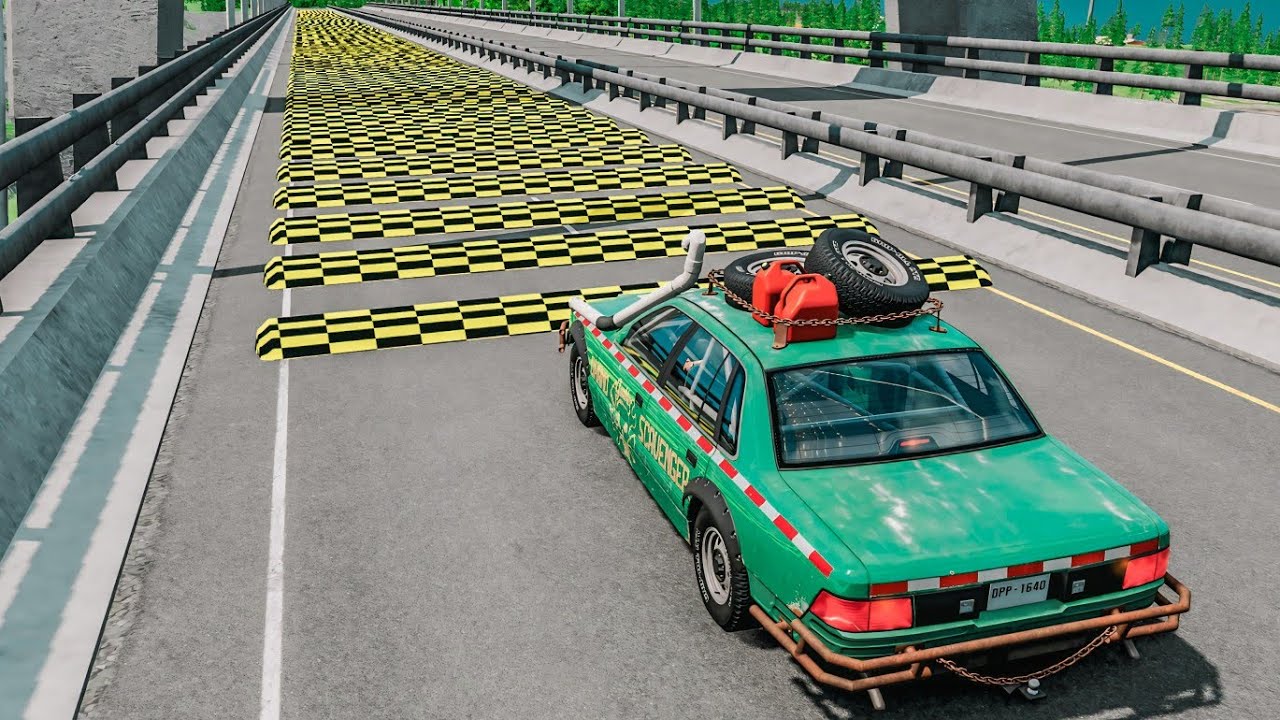 Cars Vs 150 Speed Bumps - BeamNG.drive #3 - YouTube