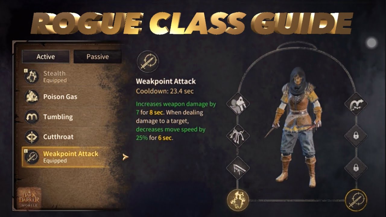 ROGUE CLASS GUIDE | DARK AND DARKER MOBILE ( GLOBAL BETA iOS) - YouTube