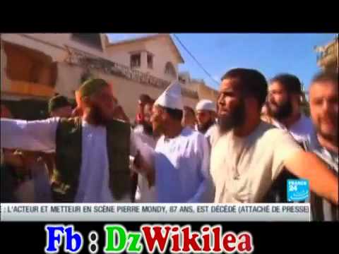 Marche à Kouba ( Alger ) contre le film Anti-Islam . Ali Belhadj