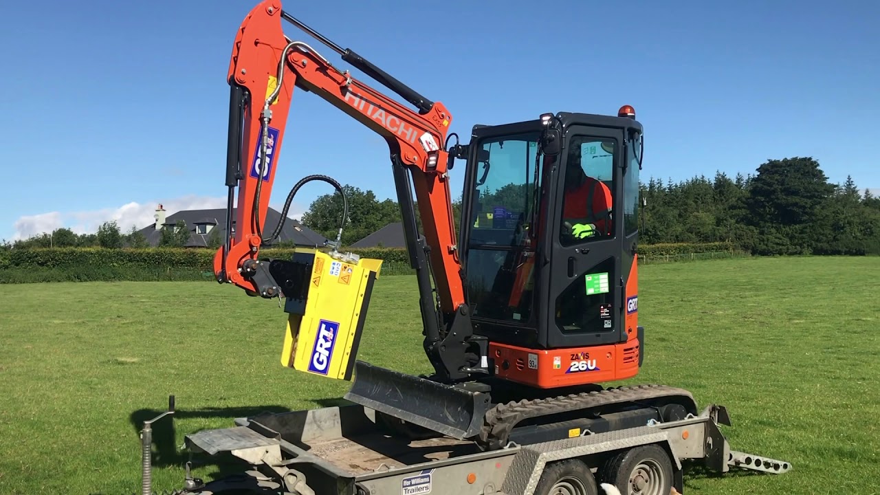 Flail Mulcher Attachment for Excavator - YouTube