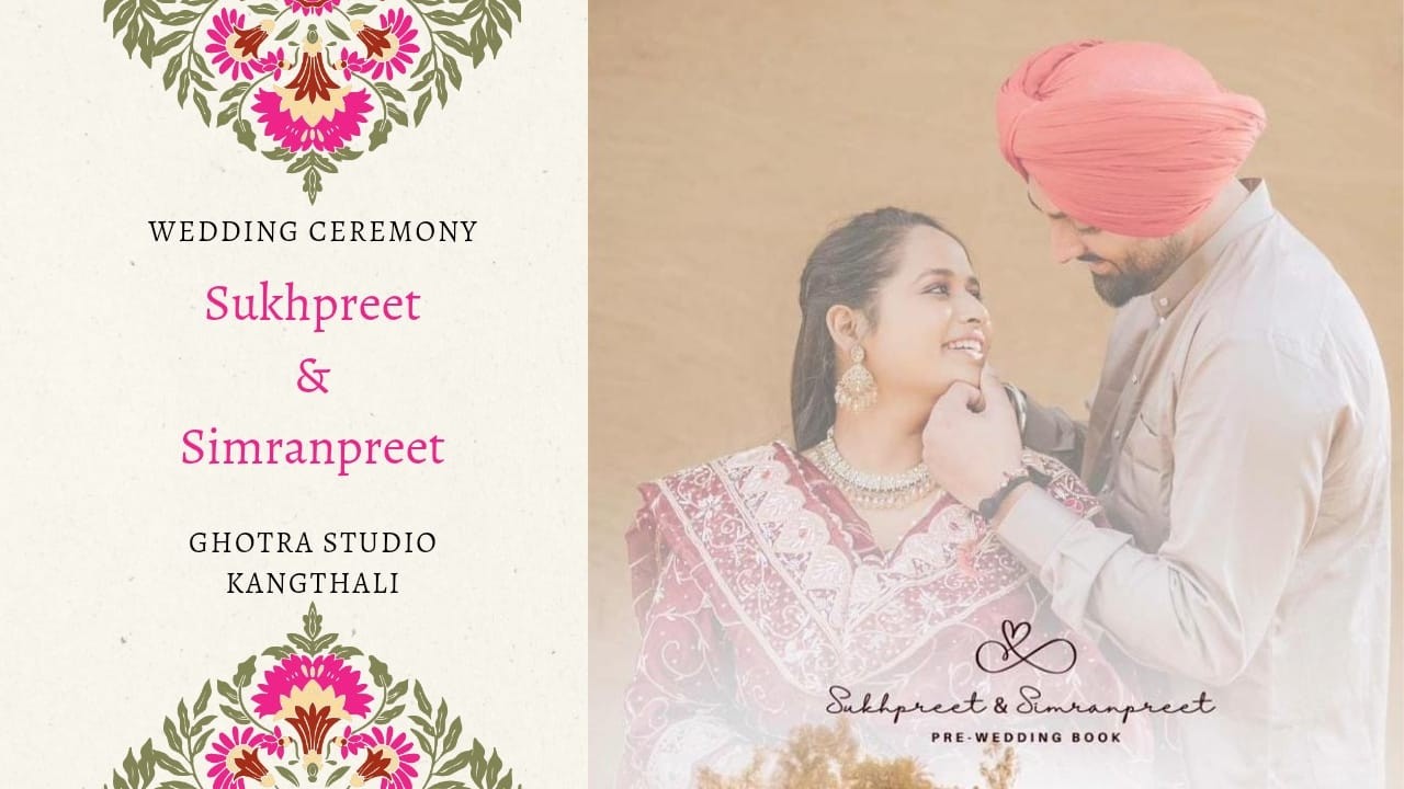Wedding Ceremony || SUKHPREET & SIMEANPREET || Live By :- Ghotra Studio ...
