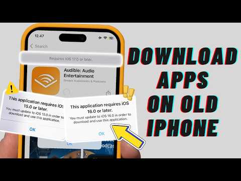 How to Install Apps Requires iOS 14/15/16/17 | Install Apps on Old iPhone